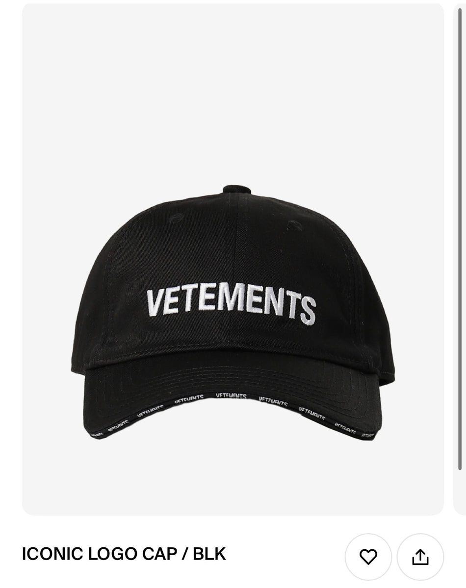 Iconic Logo Cap Black – Token Miami