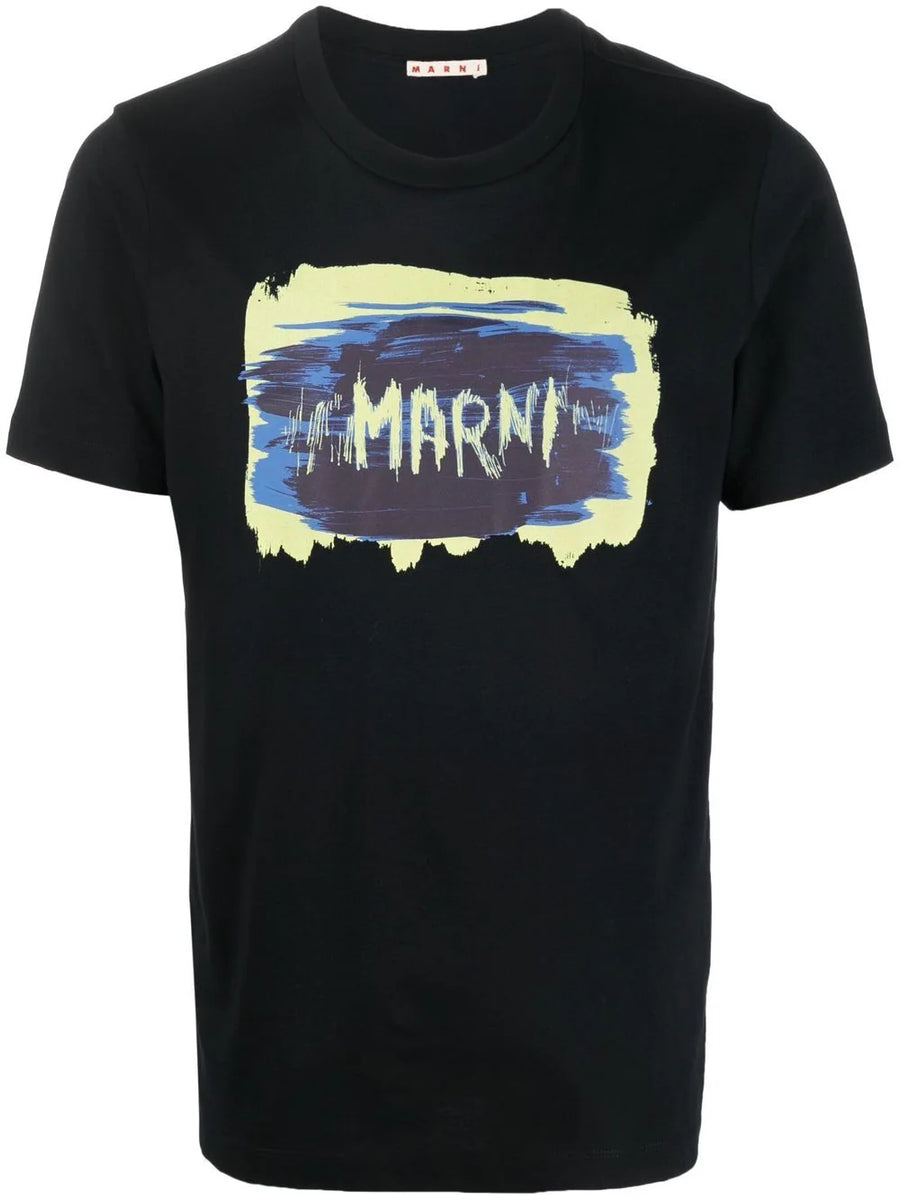 Marni Painted Logo Tee Black – Token Miami