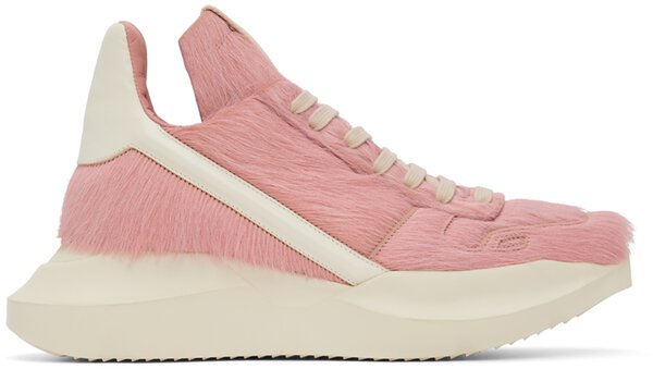 Rick Owens Dirty Pink/Milk Geo Geth Runner Sneakers – Token Miami