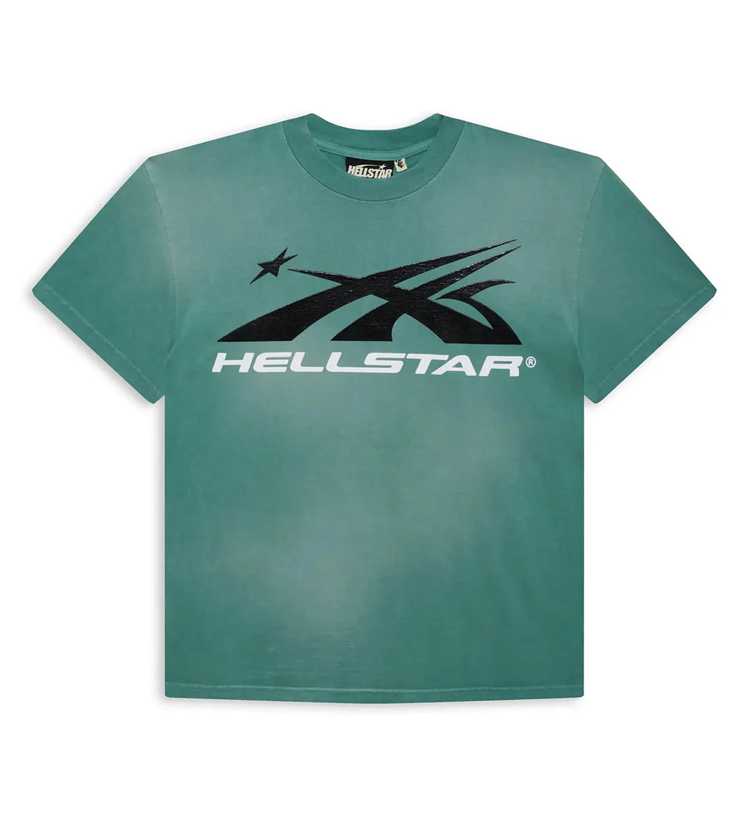 Hellstar Sport Logo Gel Tee Green – Token Miami
