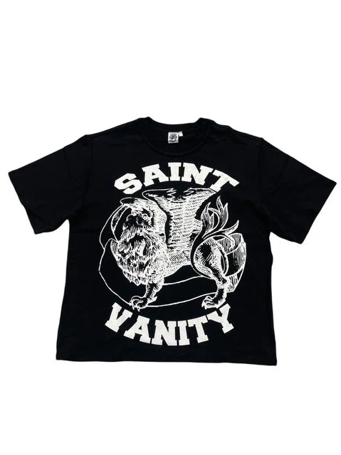 Saint Vanity Black/White Tee – Token Miami