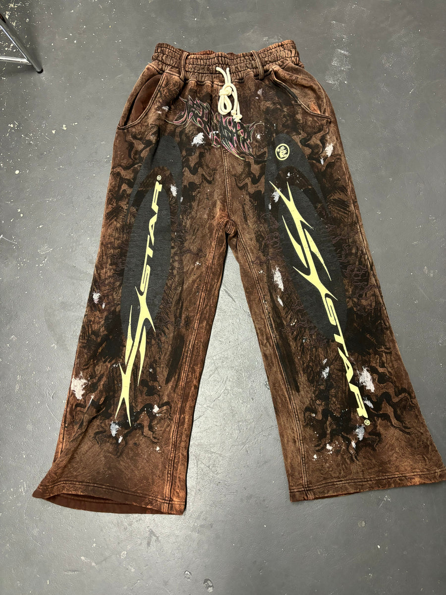 Hellstar Brown Sweatpants – Token Miami