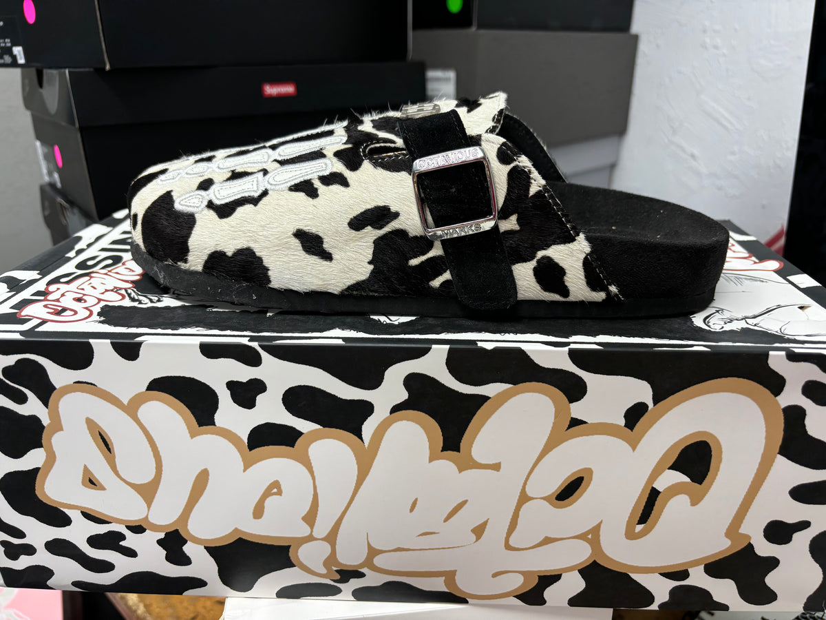 Octavious Marks Clog 'Black and White Cow – Token Miami