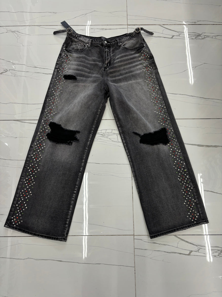 HMDD Crystal Jeans Black – Token Miami