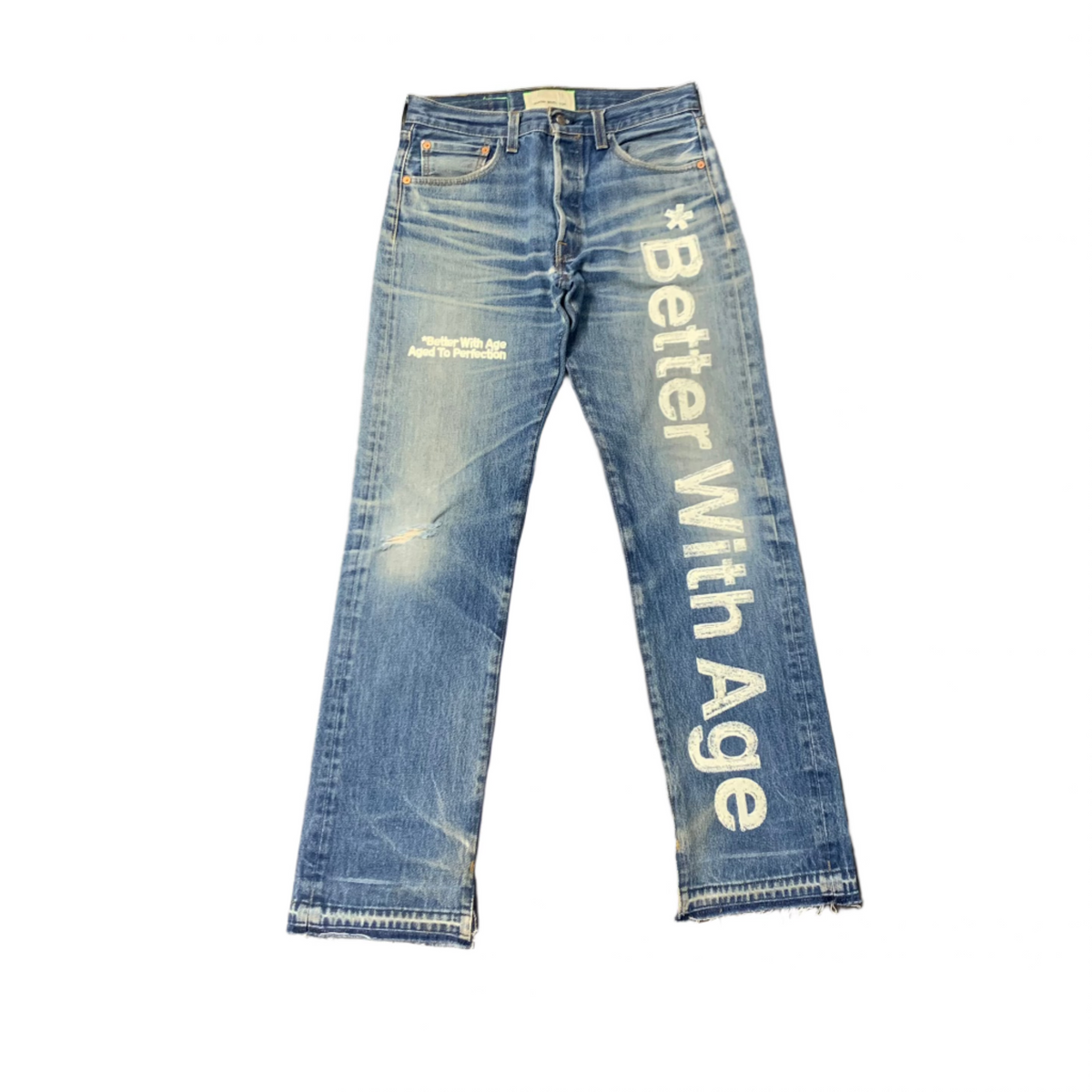 Better With Age Denim Wash Jeans Blue – Token Miami