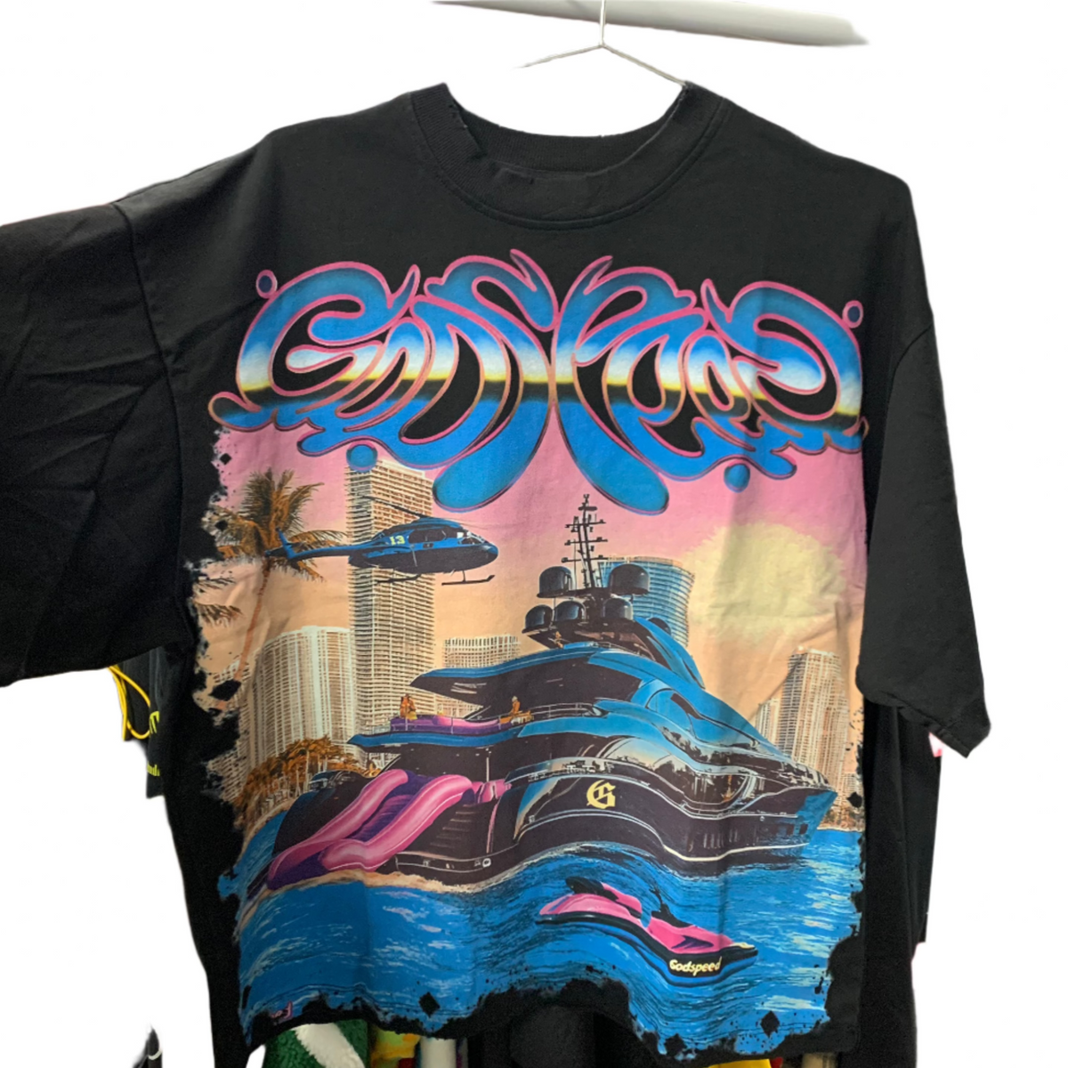 Godspeed Miami Exclusive Yacht T-Shirt Black – Token Miami