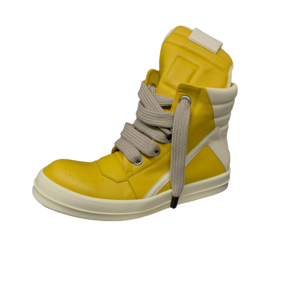 Rick Owens Jumbo Laced Geo Basket Yellow – Token Miami