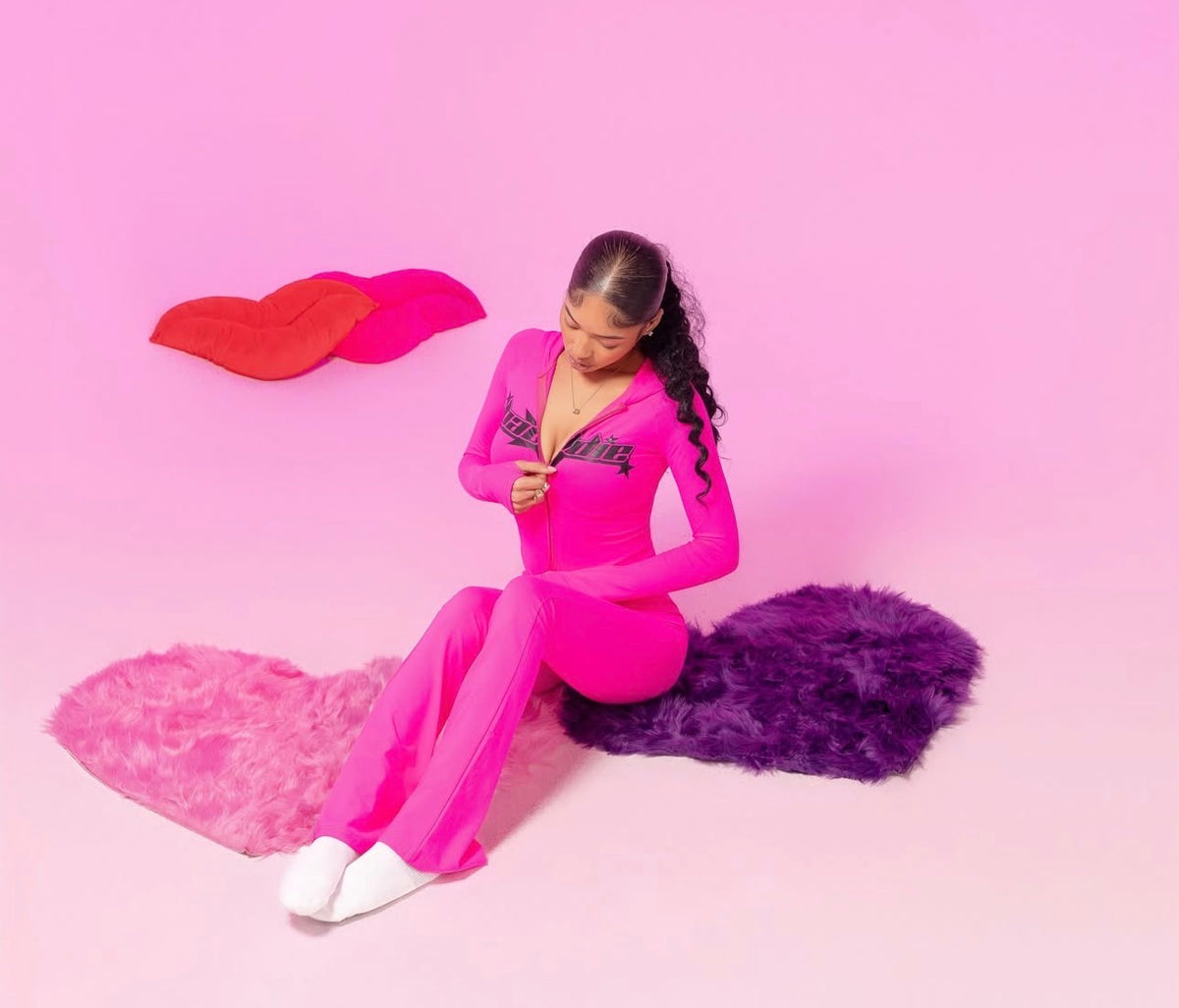 Original Baddie Club Top (Neon Pink) – Token Miami