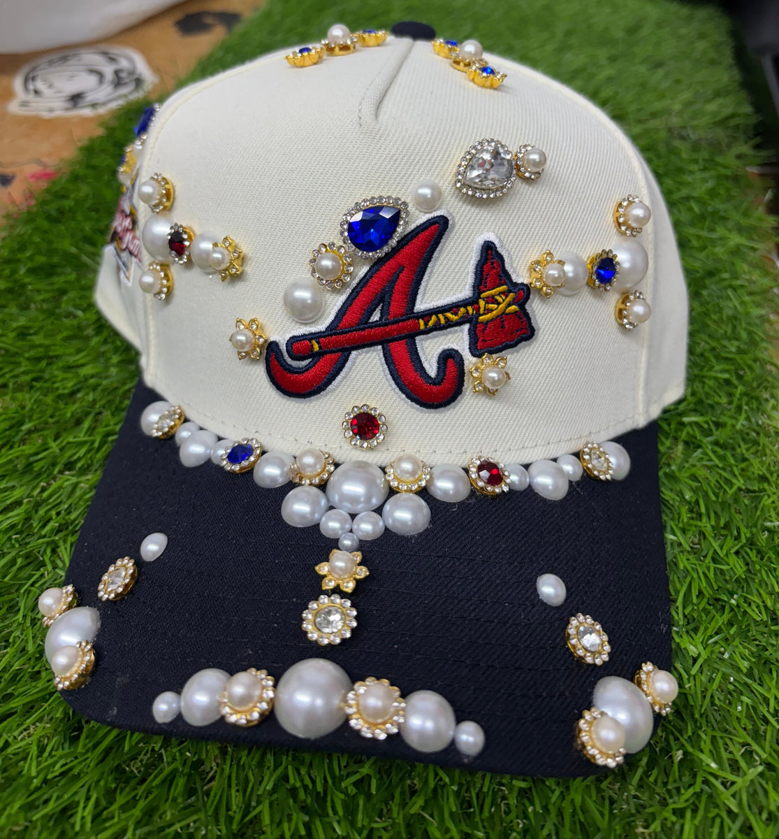 Atlanta Braves Rhinestone Snapback – Token Miami