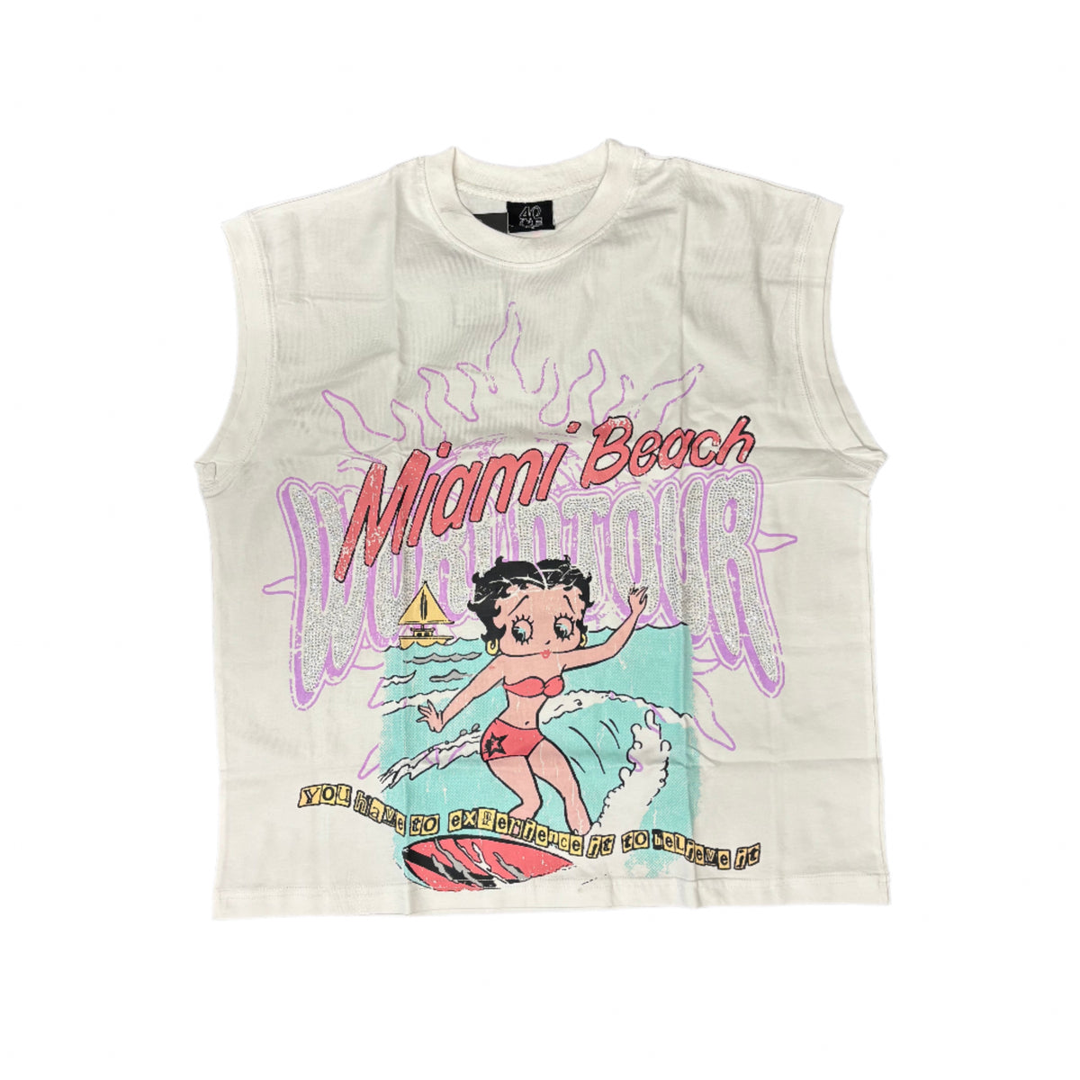 Forever Situated - Miami Beach Sleeveless White Tee – Token Miami