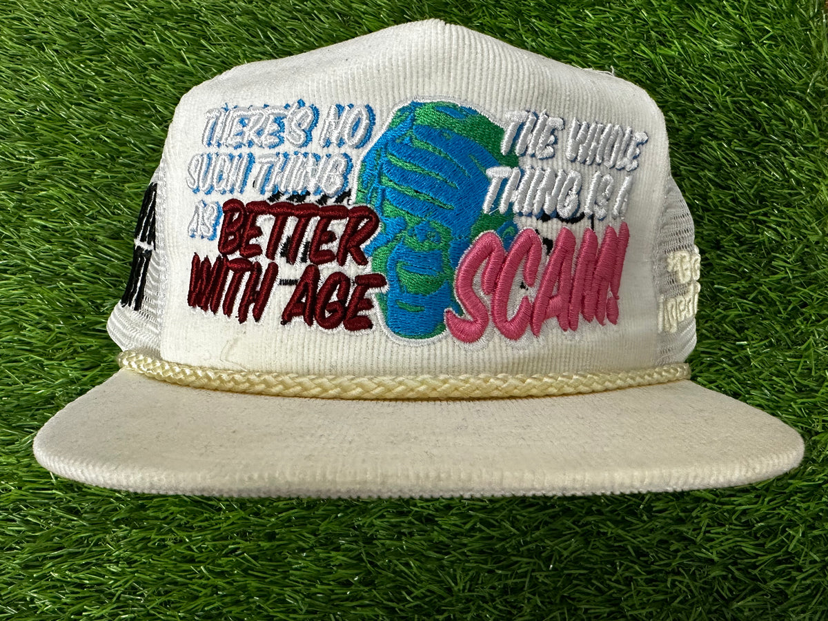 Scam Off-White Trucker Hat – Token Miami