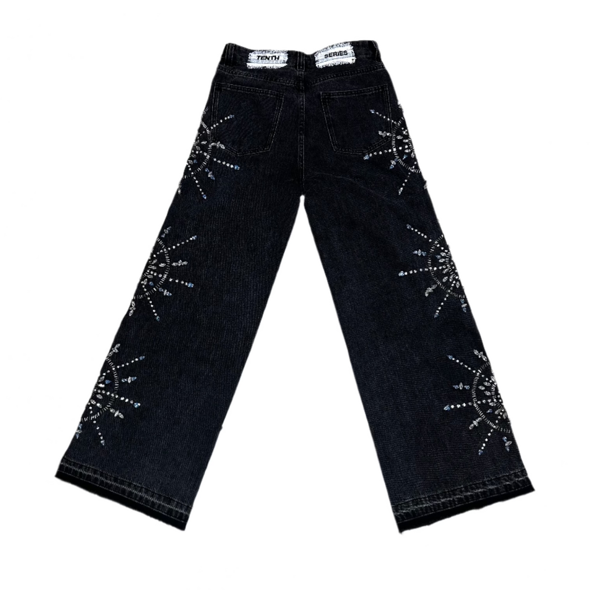 BLACK MONOGRAM MIRROR DENIM – Token Miami