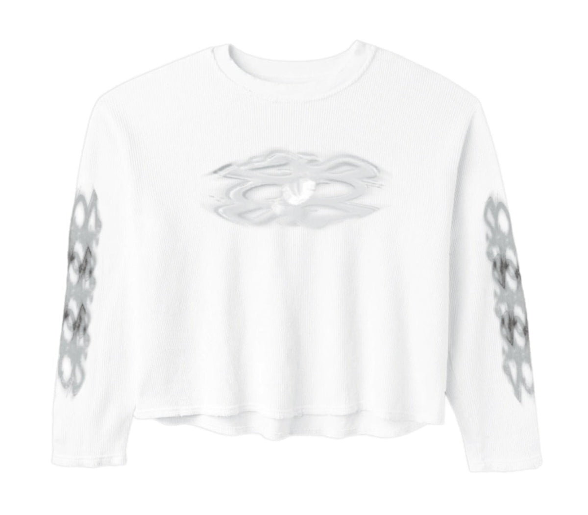 Vision Waffle Longsleeve (White) – Token Miami