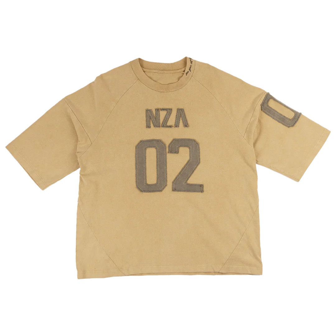 "GOLDEN WHEAT" PANELED OVERSIZED JERSEY – Token Miami