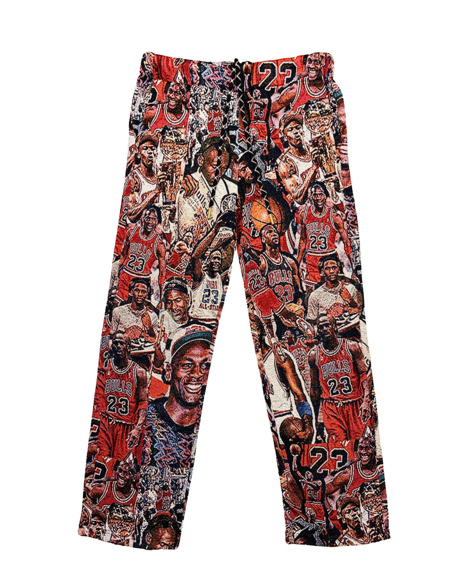 Michael Jordan Collage Tapestry Pants – Token Miami