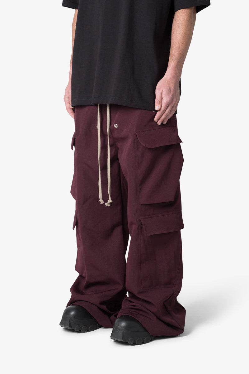 MNML Rave Double Cargo Pants Plum – Token Miami