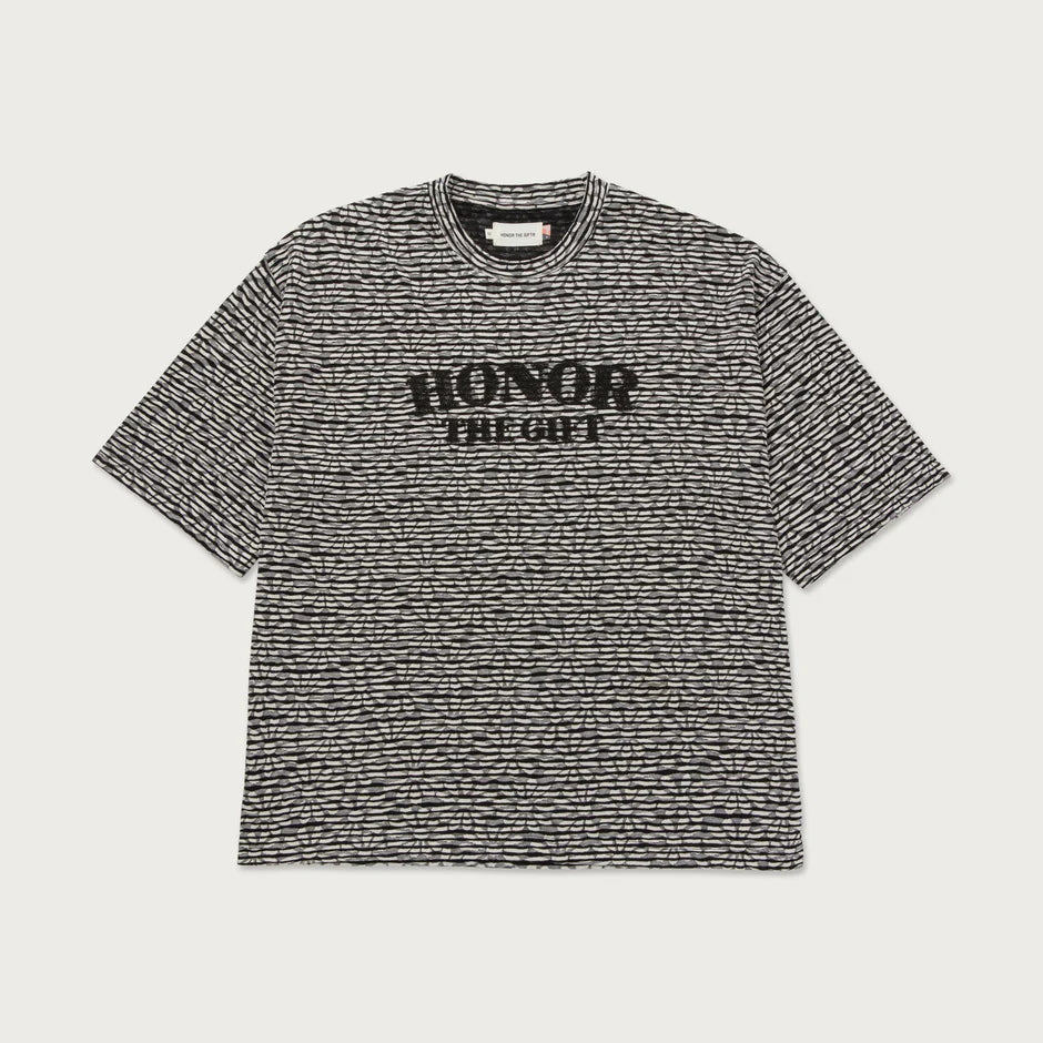 Honor The Gift Stripe Box T-Shirt - Black – Token Miami
