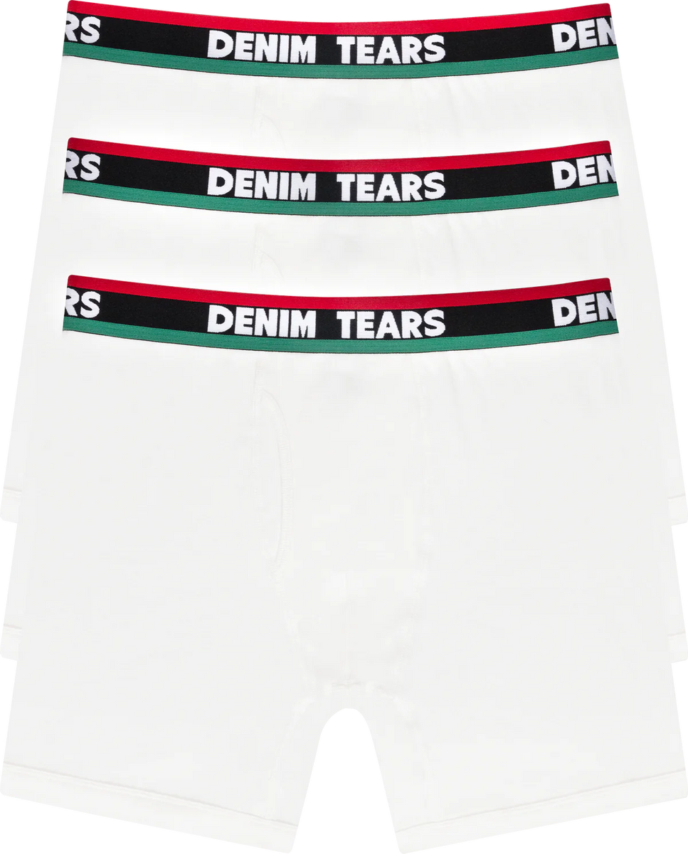 DENIM TEARS BOXER 3-PACK WHITE – Token Miami