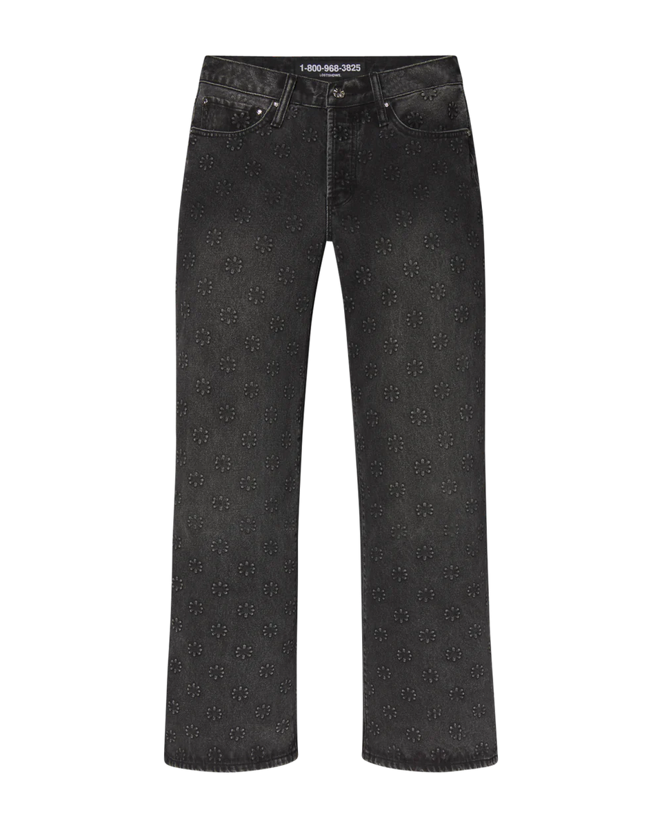 (COMPLEXCON) LOSTSHDWS Embossed Logo Denim Pant (BLACK) – Token Miami