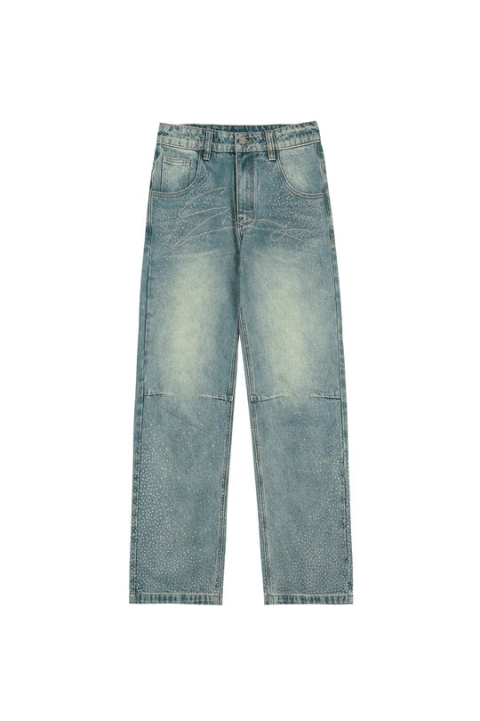 Baroque Galleria MEDM Crystal Embellished Jeans – Token Miami