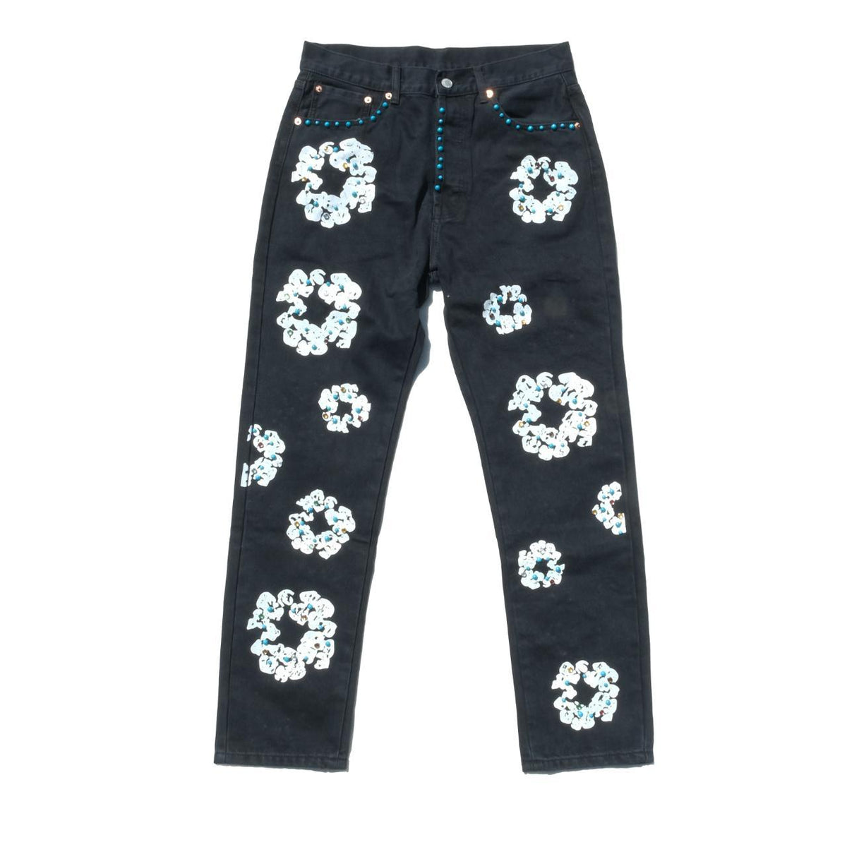 Denim Tears x Levi's 501 Cotton Rhinestone Wreath Jeans Raw – Token Miami