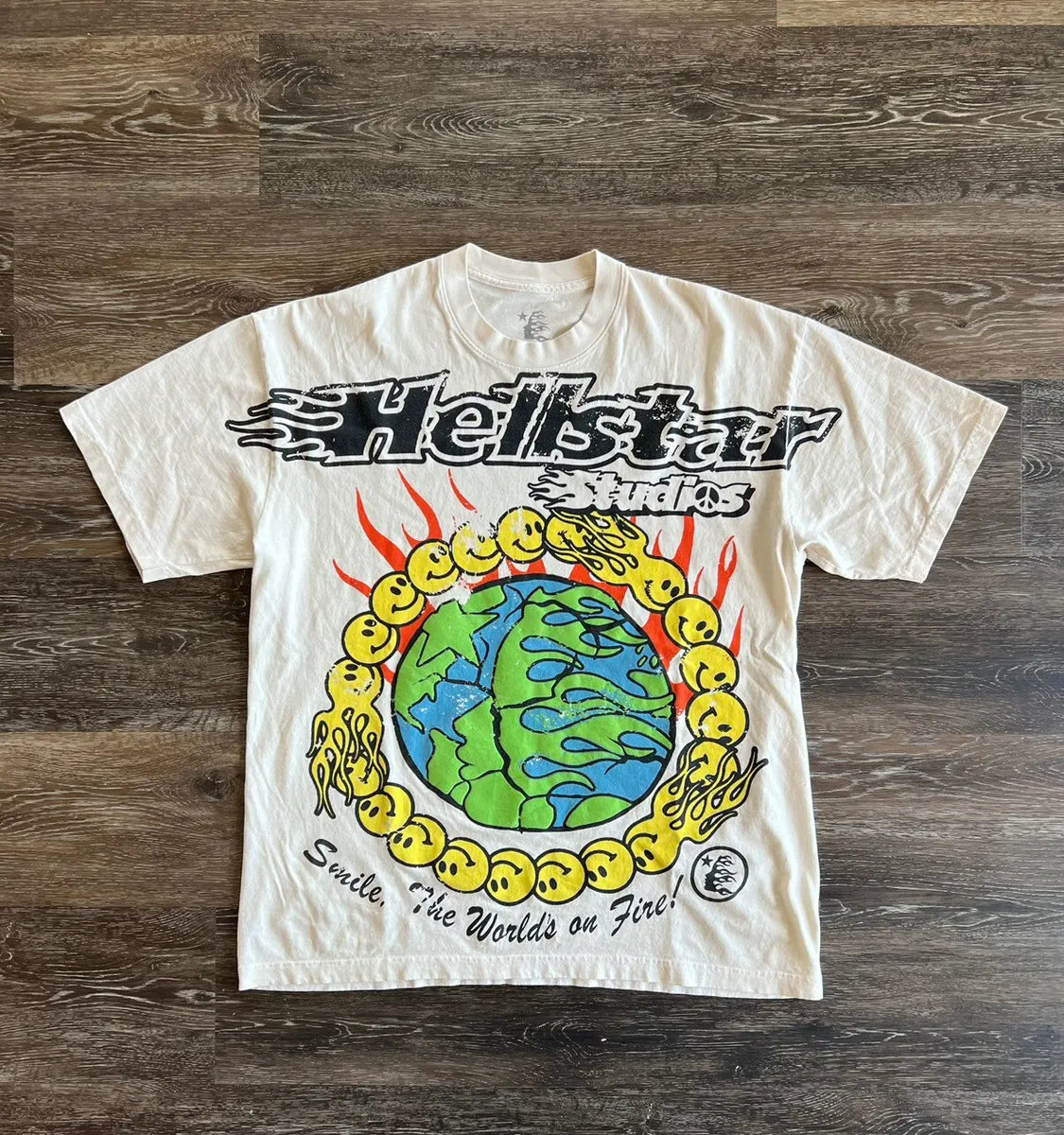 Hellstar Smile The World's On Fire Tee – Token Miami