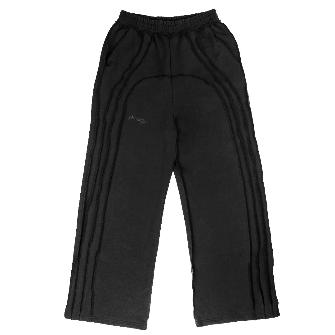 Black Inverted Aura Sweats – Token Miami